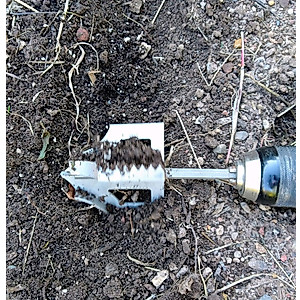 Garden Groomer - Soil Tiller, Weed Remover, Soil Digger, Auger, Drill Attachment for Gardening