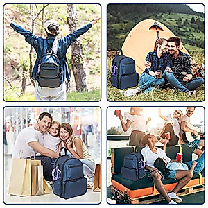 Fewener Feeding Tube Backpack for G Tube Gtube Feeding - 13.8" Upgraded Modified Enteral Feeding Pump Backpack for Teenagers/Adults/Blue