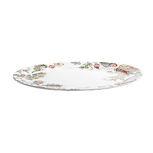 Bico Protea Cynaroides Ceramic 16 inch Oval Platter, Microwave & Dishwasher Safe