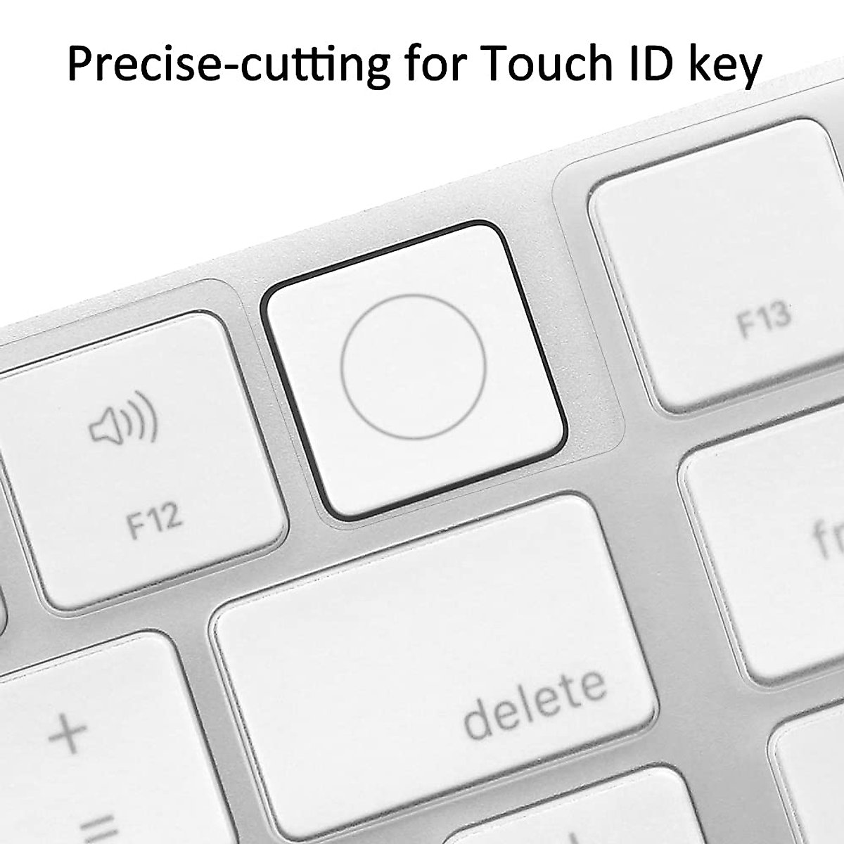 ProElife Keyboard Cover Skin for 2024 Magic Keyboard with Touch ID and Numeric Keypad iMac M4 A3119 0.13 mm Ultra-Thin TPU Protector U.S Layout (Clear)