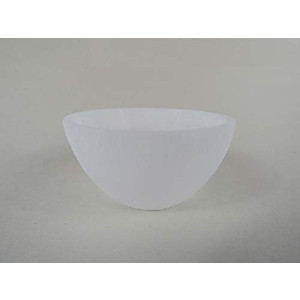 CircuitOffice Carved Selenite Bowl, 2 - 2.5" Diameter, Cleanse and Charge Crystals Or Gemstones, for Healing, Metaphysical, Meditation, Wicca, Decoration or Gift