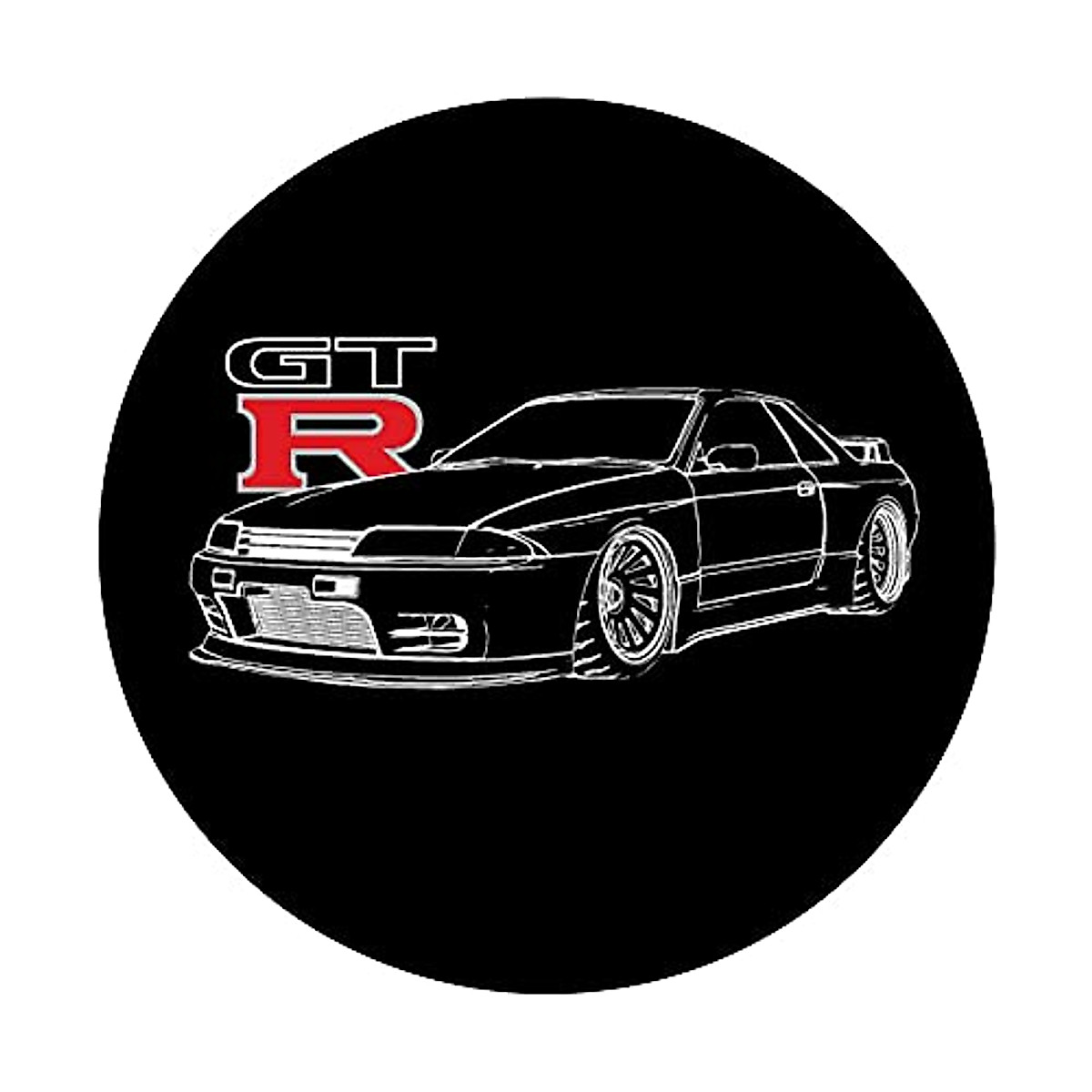 JDM CAR line art R32 PopSockets PopGrip: Swappable Grip for Phones & Tablets
