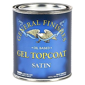 General Finishes Oil Based Gel Topcoat, 1/2 Pint, Satin