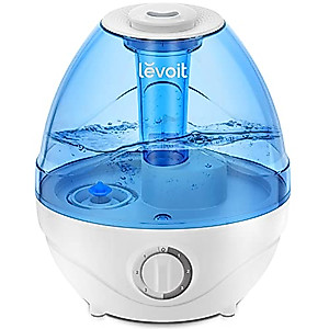 LEVOIT Humidifiers for Bedroom Large Room Home, 6L Warm and Cool Mist Ultrasonic Air Vaporizer for Plants and Whole House (2.4L Water Tank), Built-in Humidity Sensor, Essential Oil Diffuser, Whisper Quiet, Timer, White