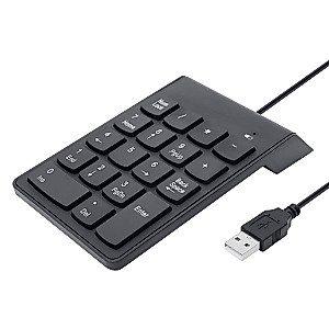Kadaon Numeric Keypad,USB Numeric Keypad, USB 18 Key Number Numeric Keypad Keyboard for Laptop/Notebook PC Computer