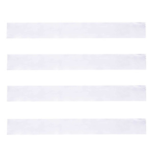 4 Pcs Blank Satin Sashes Plain Sashes Party Accessory for Graduation Wedding Party, Satin Sashes Pageant(White) Make Your Own Sash, 4 Pack (White sashes)