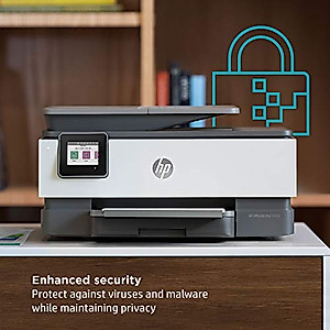 HP OfficeJet Pro 8025e Wireless Color All-in-One Printer with Bonus 6 Free Months Instant Ink (1K7K3A) (Renewed Premium)