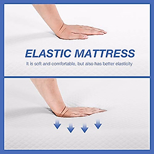 King Mattress, 8 Inch Gel Memory Foam Mattress for Cool Sleep & Pressure Relief, Medium Firm Mattresses/CertiPUR-US Certified/Bed-in-a-Box, King