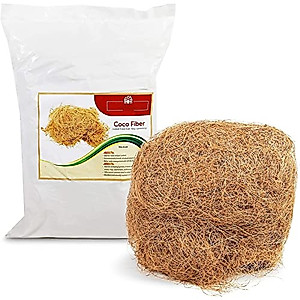 Coconut Husk Substrate for Reptile Bedding and Plants, Loose (10 oz)