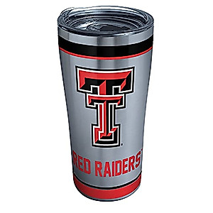 Tervis Triple Walled Texas Tech University Red Raiders Insulated Tumbler Cup Keeps Drinks Cold & Hot, 20oz - Stainless Steel, Tradition