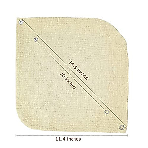 Muslin Bandana Bibs, Soft Absorbent 2 Layers Drool Bibs with Adjustable Snap Closure, Multi-Use Scarf Bibs for Heavy Droolers Baby Girls Boys Unisex Newborns Infants Toddlers (8 Solid color)