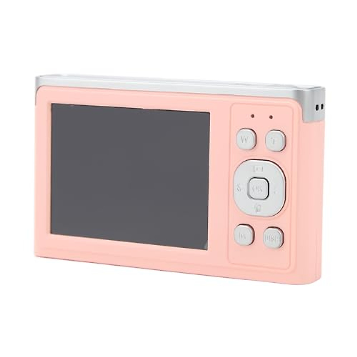 Digital Camera, HD Digital Camera Built in Fill Light 16X Zoom Antishaking Plastic for Outdoor (Pink)
