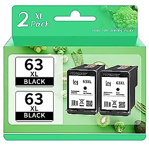 63xl Black Ink Cartridge Compatible Replacement hp 63xl hp Ink 63 Black Ink Cartridge hp Envy 4520 4525 hp OfficeJet 5255 3830 4650 5258 hp DeskJet 1110 1112 3630 (2B)