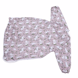 SPYMINNPOO Highchair Cover, Integrated Waterproof Prevent Food Stain Polyester Sleeve Coverall Bib for Kids Dining (Rabbit)