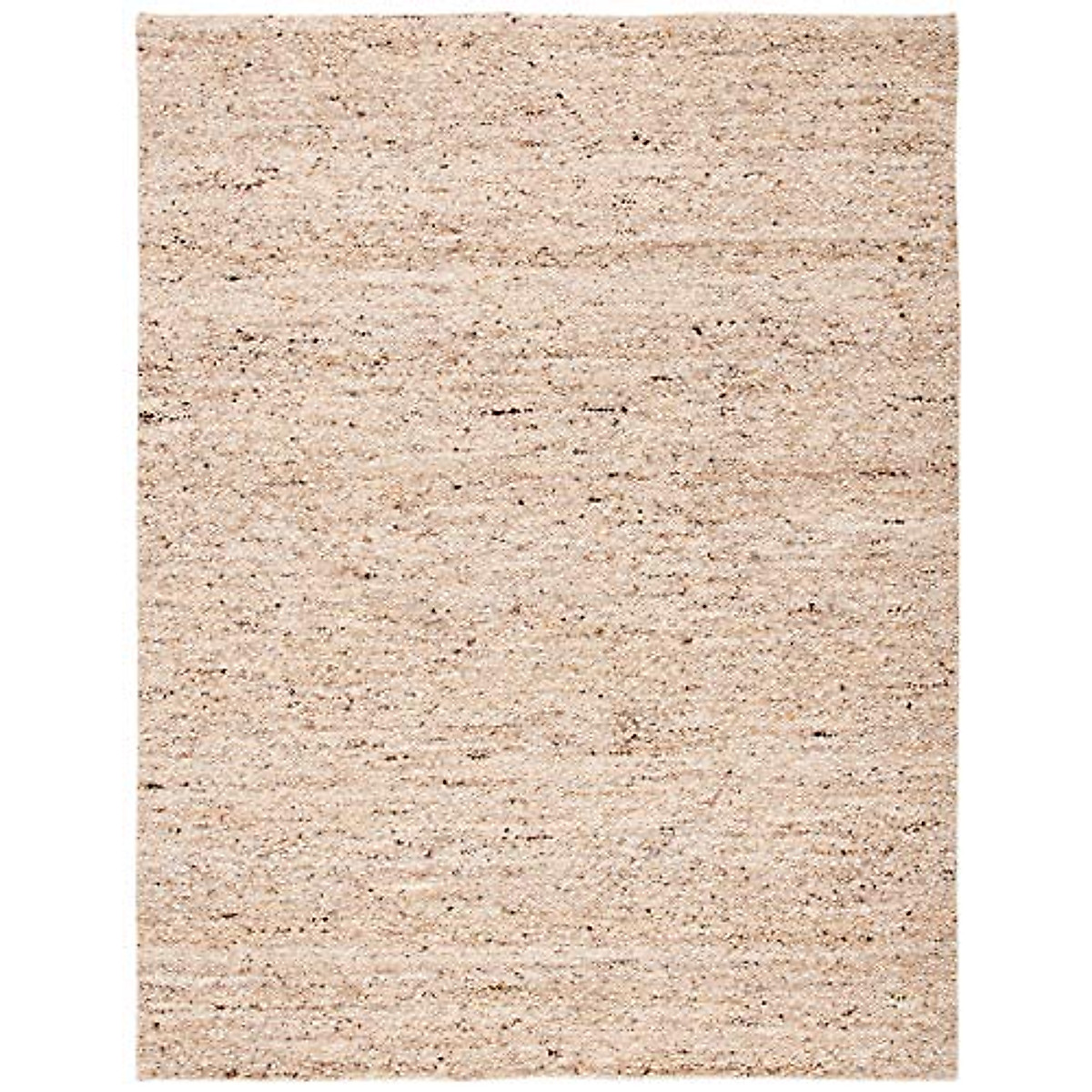 SAFAVIEH Natura Collection 8' x 10' Beige NAT263B Handmade Wool Area Rug