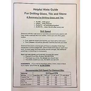 DrillGlass 5/16" Diamond Core Bit 5-Pack Fits Your Dremel Tool for Glass and Tile | Beginner's Instructions Drilling Guide | Idea Guide | 516DCB 5