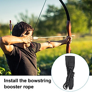MiOYOOW Nylon Bowstring Tools, Archery Stringing Tool for Recurve Bow American Hunting Bow Straight Draw Bow