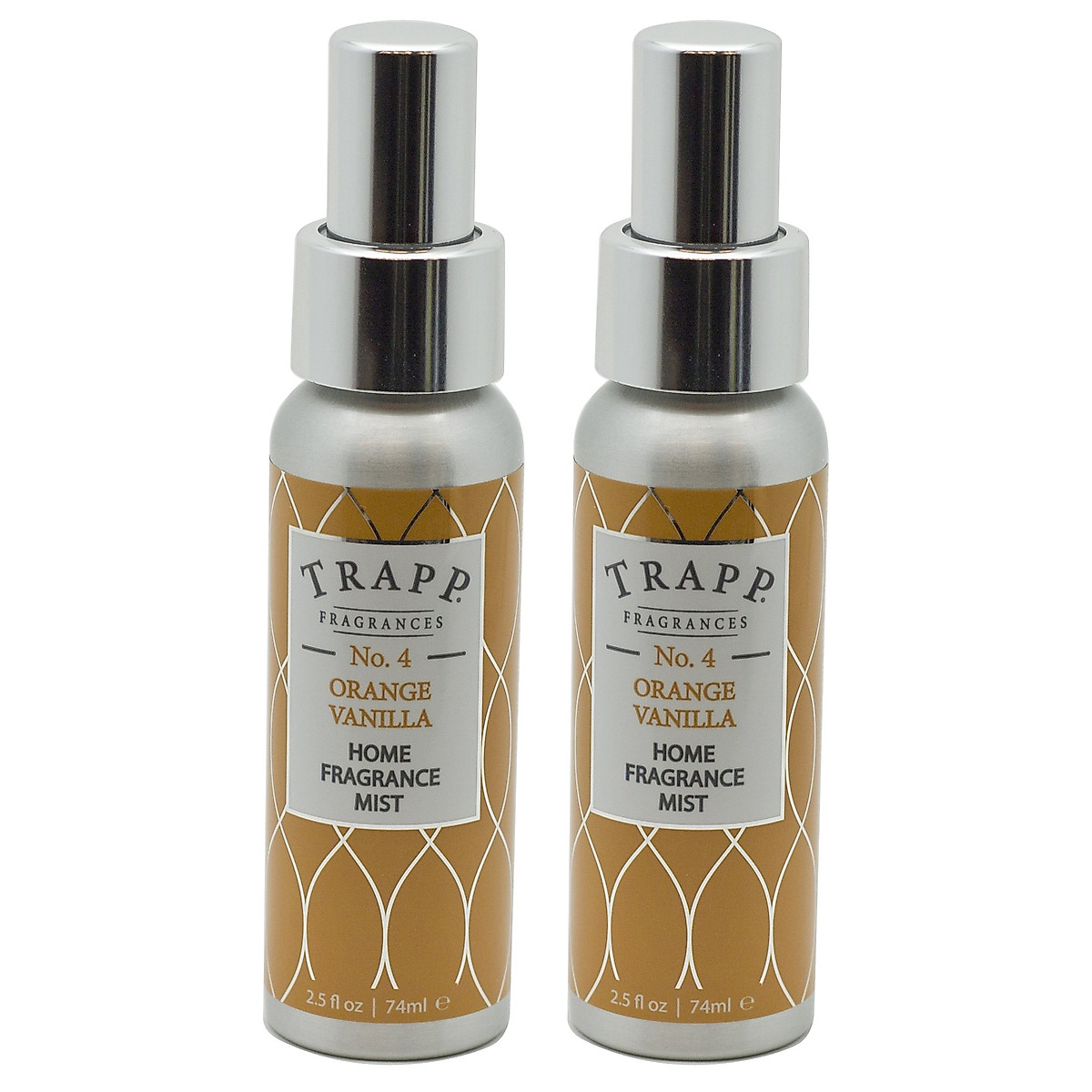 Trapp Home Fragrance Mist, No. 4 Orange/Vanilla, 2.5-Ounce (2-Pack)
