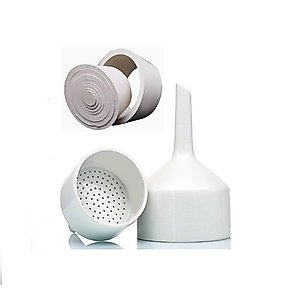 Laboratory Buchner Ceramic Funnel 60/80/100/120/ 150mm(150mm) with Funnel Holder 9 * 1 Brinell Funnel Holder