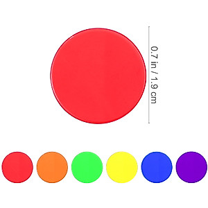 ifundom Bingo Chips, 6 Colors 300 Pcs Small Plastic Learning Counters Disks Bingo Chip Counting Discs Markers for Math Practice and Poker Chips Game Tokens