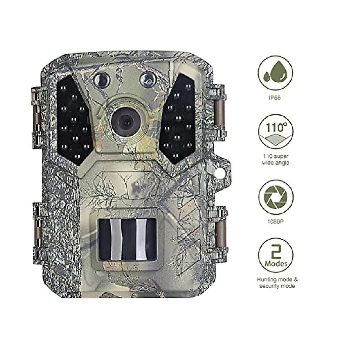 rouroumaoyi Tracking Camera Hunting Camera 20MP 1080P Motion Digital Infrared IP66 Waterproof 0.2S Trigger Speed Trail Camera for Wildlife Watching