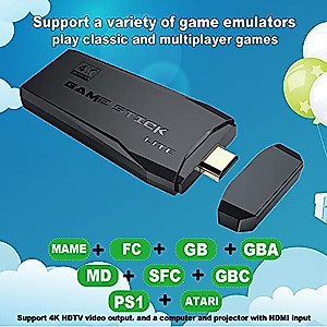 Retro Video Game Console with 10000+ Classic Fc Games, Dual 2.4G Wireless Game Controller, Support Hdmi Output Display Screen Connection,, Birthday Gift