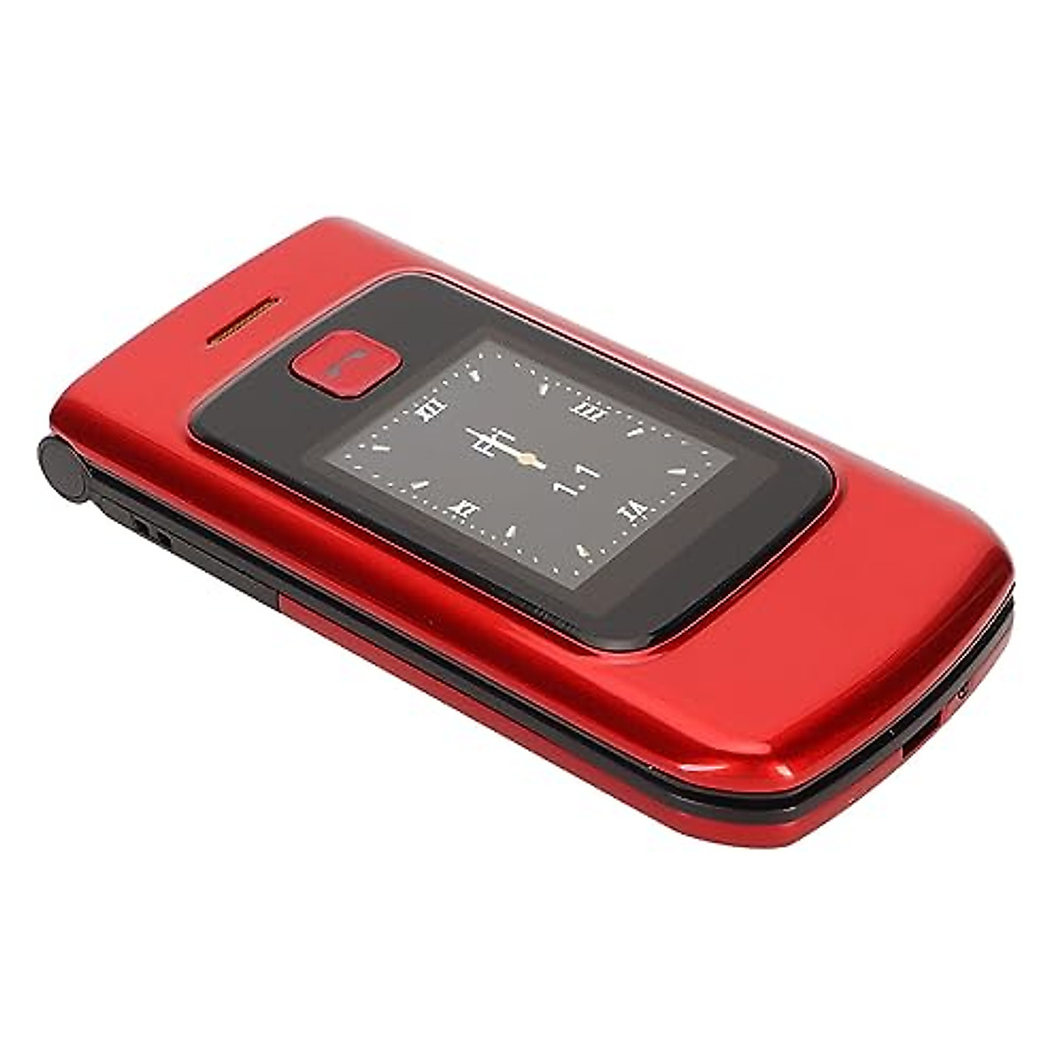 Senior Cell Phone, Flip Design, Dual Screens, Big Buttons, Clear Sound, SOS with GPS, 4G Unlocked (Red)