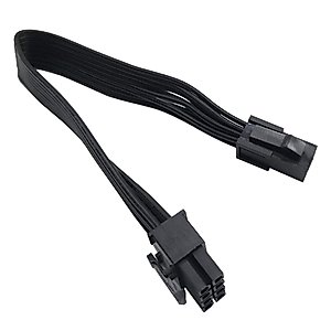 COMeap (2-Pack) 4 Pin to 8 Pin CPU Power Adapter, ATX 4 Pin to Motherboard CPU 8 Pin Converter Extension Cable for Power Supply with ATX 4 Pin Port 9.5-inch(24cm)