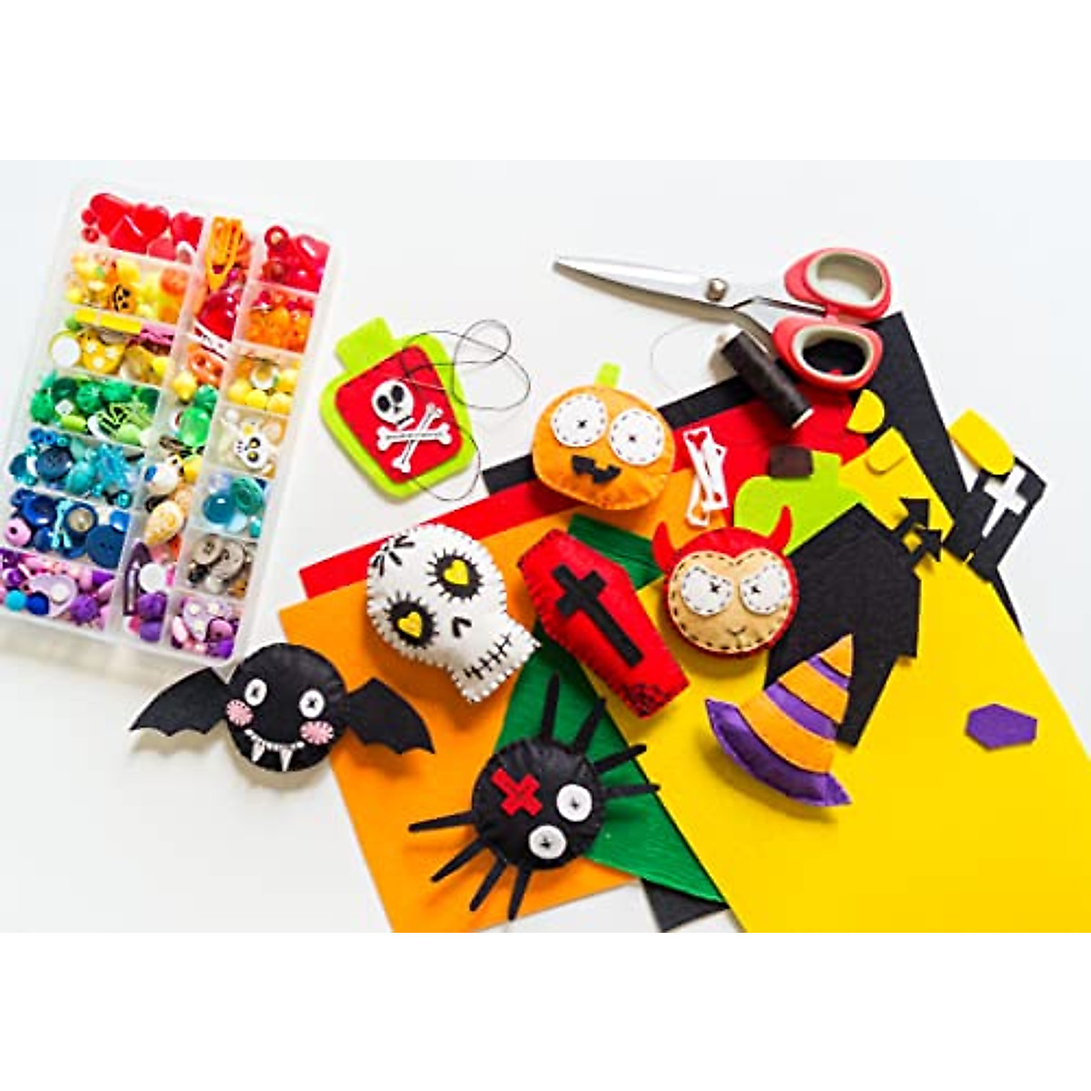 Zaza Design Acrylic Felt Fabric by The Yard - Use This Soft Felt Roll for Sewing, Cushion, and Padding, DIY Art & Craft - 72 Inches Wide & 1.6mm Thick Felt - Black, 1 Yard