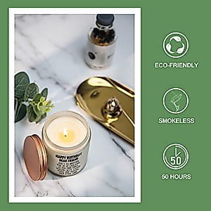 Happy Birthday Gifts for Women - Funny Gift for Best Friend Coworker Classmate Bestie Present Lavender Candle