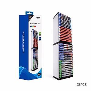 YICHUMY Game Disc Storage Tower for PS5,Game Disk Holder Rack Compatible with Xbox Series X/PS4