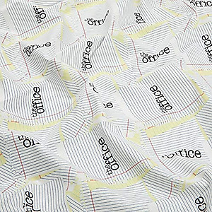 The Office Scrap Paper White, Quilting Fabric by the Yard