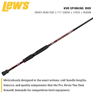 Lew's KVD Series Graphite Spinning Rod 7'2" Shakey Head Tube