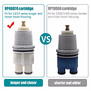 RP46074 Tub Shower Cartridge，Compatible with Delta Shower and Tub 13/14 Series，White