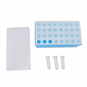 Kuuleyn Seed Storage Box, Seed Organizer, PP 32 Slots Plastic Storage Box Case Organizer Containers with Small Bottles for Beads Seeds Crafts