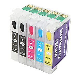Fafeicy Ink Cartridge, 5 Colors Printing Accessory Desktop Photo Printers T1151 T1151 T1032 T1033 T1034 for
