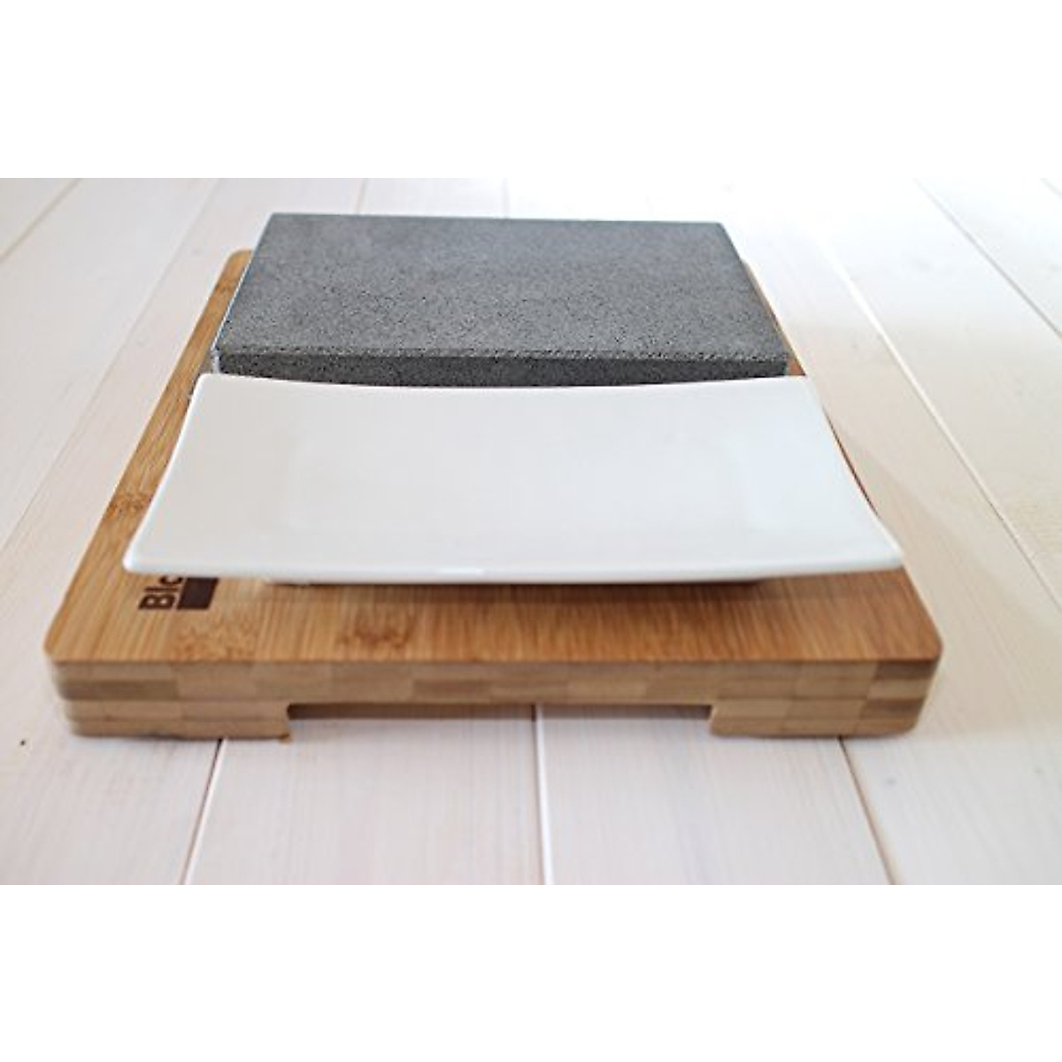 Black Rock Grill - Premium Lava Stone Cooking Set for Sizzling Steak and Seafood, Restaurant-Quality Meals at Home