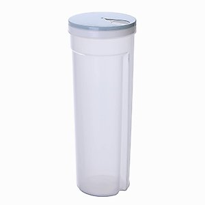 JIBIACB Pasta Storage Containers for pantry,Clear Tall Airtight Food Storage Containers with Lids for Spaghetti and Noodles (Blue)