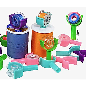 PeavyTailor 20pcs Bobbin Buddies Bobbin Holder Clamp Thread Organizer for Brother Sewing Machine #4