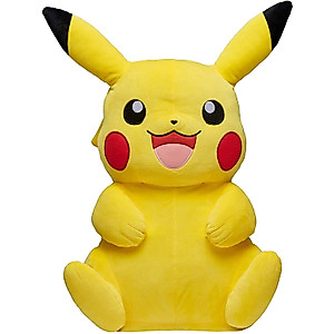 Pokemon Pikachu Giant Plush, 24-inch - Adorable, Ultra-Soft, Life Size Plush Toy, Perfect for Playing & Displaying - Gotta Catch ‘Em All