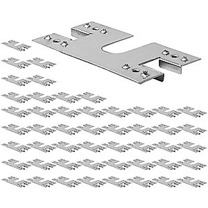 50pcs Set Replacement Part For M.C Tool Grounding Gasket Stainless Steel Solar Panel Clip/Washer/Sheet 28x50mm Grounding Clip