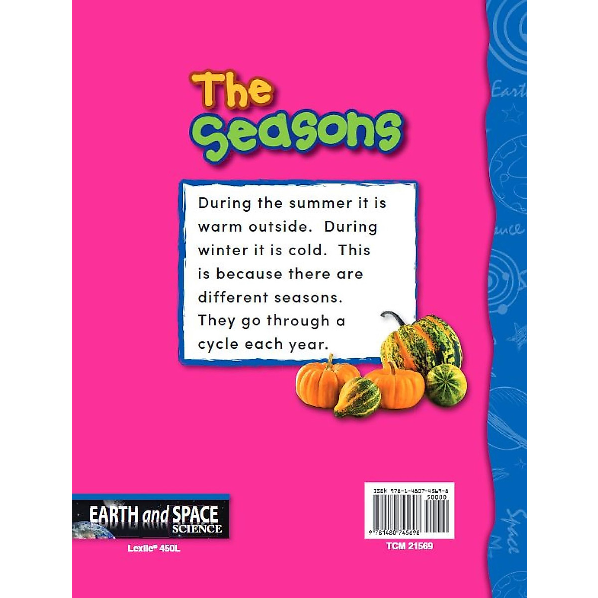Teacher Created Materials - Science Readers: Earth and Space Science - 5 Book Set - Grade 1 - Guided Reading Level F - K