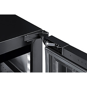 Summit Appliance ASDG2411 24" Wide Built-In Beverage Center, ADA Compliant; 3.25 cu.ft Capacity; Frost-free; Sealed Back; Open Door Alarm; Factory Installed Lock; Dimmable LED Light