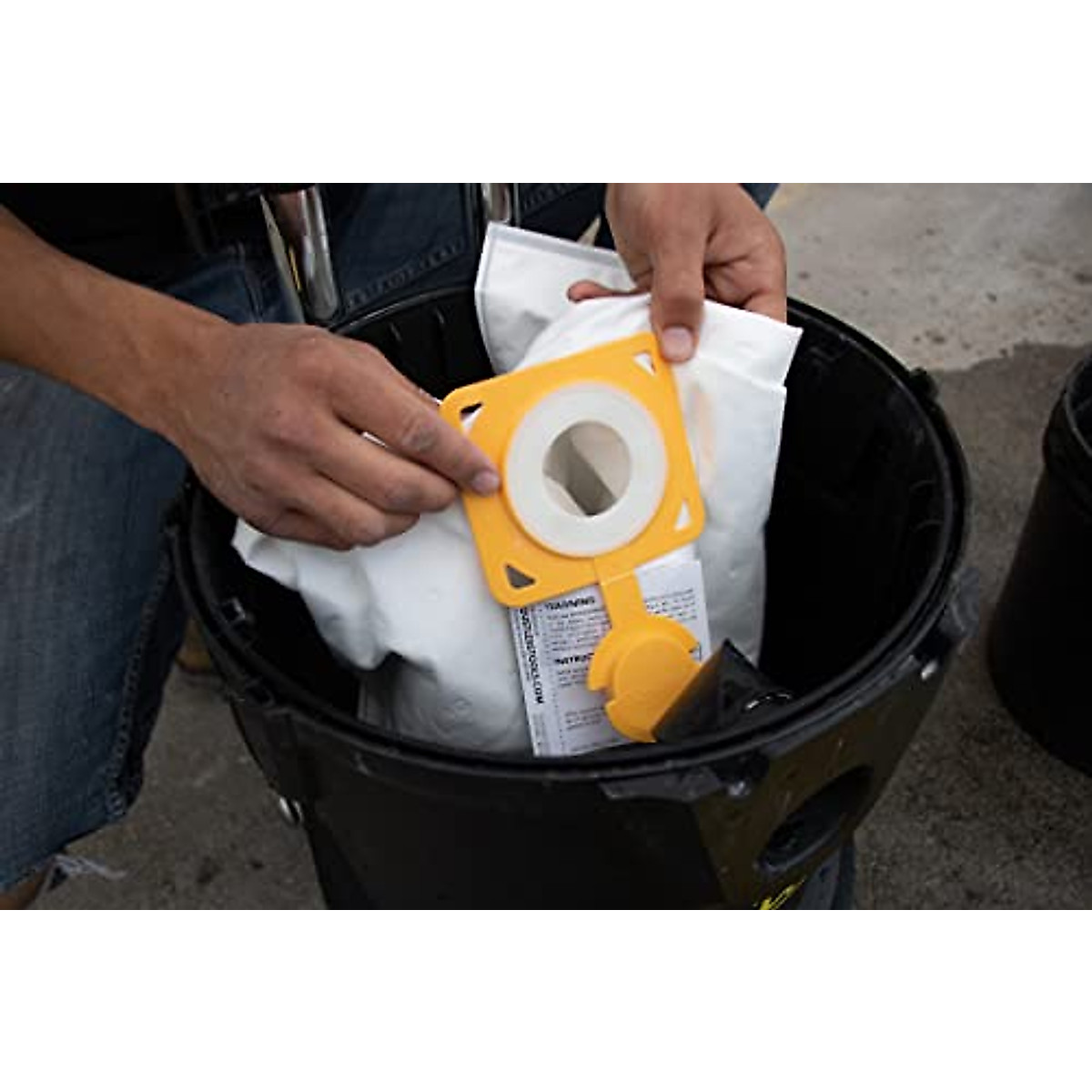 Dustless Technologies Wunderbag- Shop Vac Universal High Capacity Pre-Filter bags for Wet Dry Vacuums, 2 Pack (8-10 Gallon). Commercial, Contractor, Professional, Home use. Wet and Dry