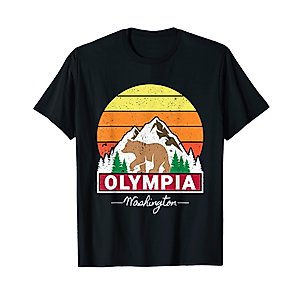 Olympia Washington Retro Vintage T-Shirt