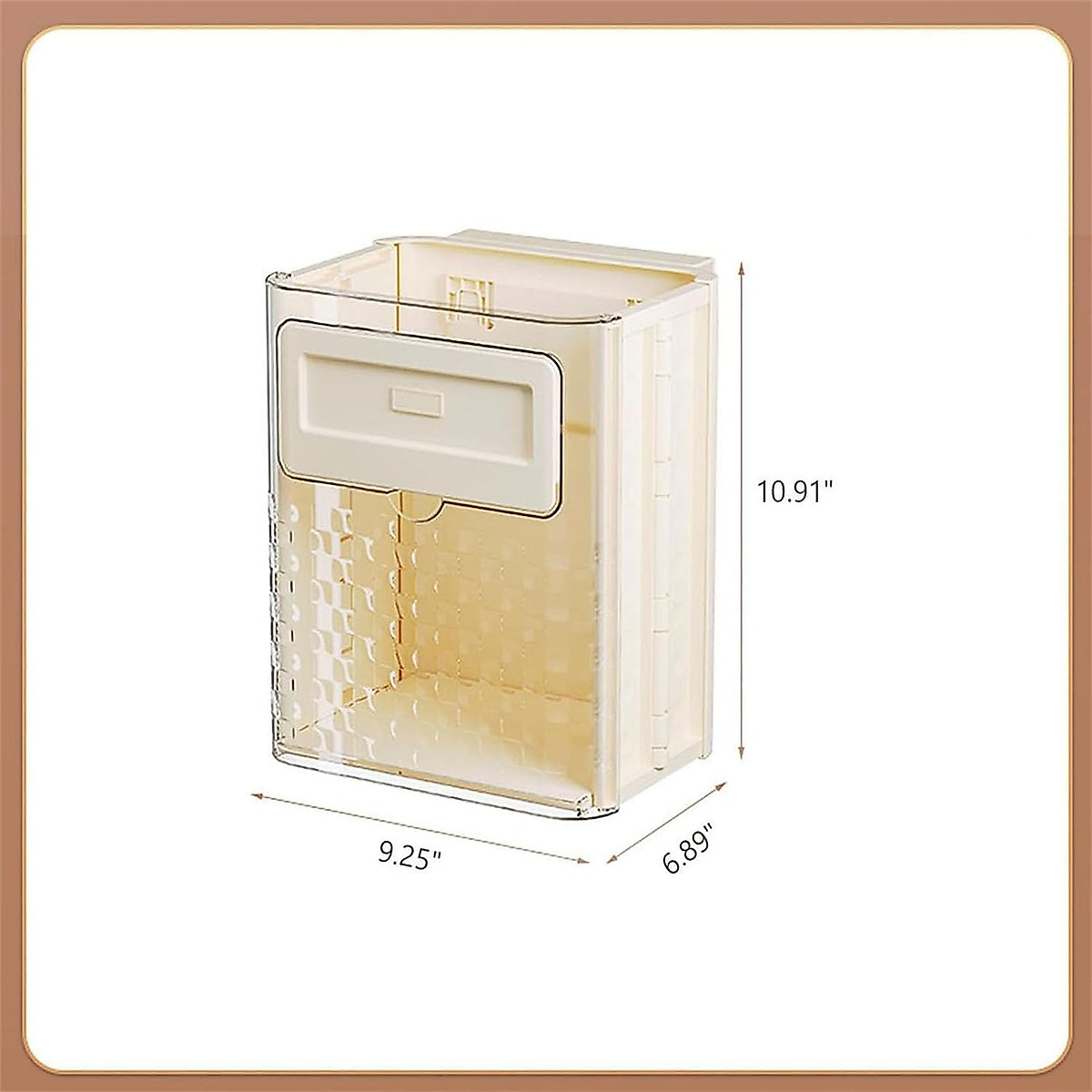 YSGDB Compost Bin Foldable Under Sink, Hanging Small Trash Can with Lid for Cupboard/Bathroom/BedroomMountable IndoorCompost Bucket