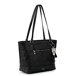 Sakroots Arcadia Recycled Metro Tote, Black