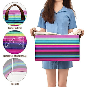 YETTASBIN Mexican Serape Blanket Stripes Storage Basket 1 Pack, 32L Large Collapsible Toys Clothes Organizer, Waterproof Closet Storage Bin with Handle for Shelves Laundry Bathroom Home Office Decor