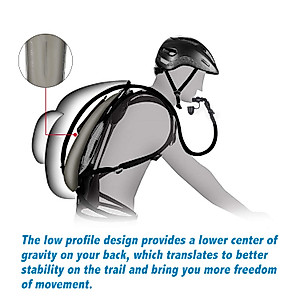 Unigear Tactical Hydration Pack Backpack 900D with 2.5L Bladder for Hiking, Biking, Running, Walking and Climbing (Black)