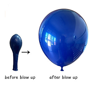 Blue and Orange Balloons Garland Arch Kit, Navy Blue Balloon Arch Kit, Blue Orange Silver Latex Balloons Party Balloons for Boy Space Party Birthday Baby Shower Graduation Anniversary Decorations